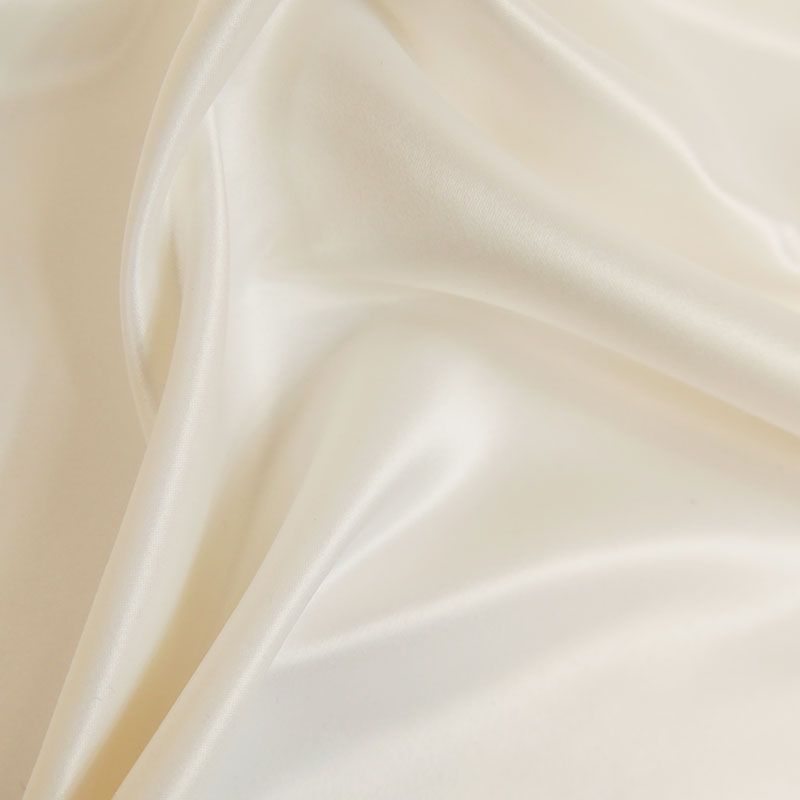Tissu satin - blanc