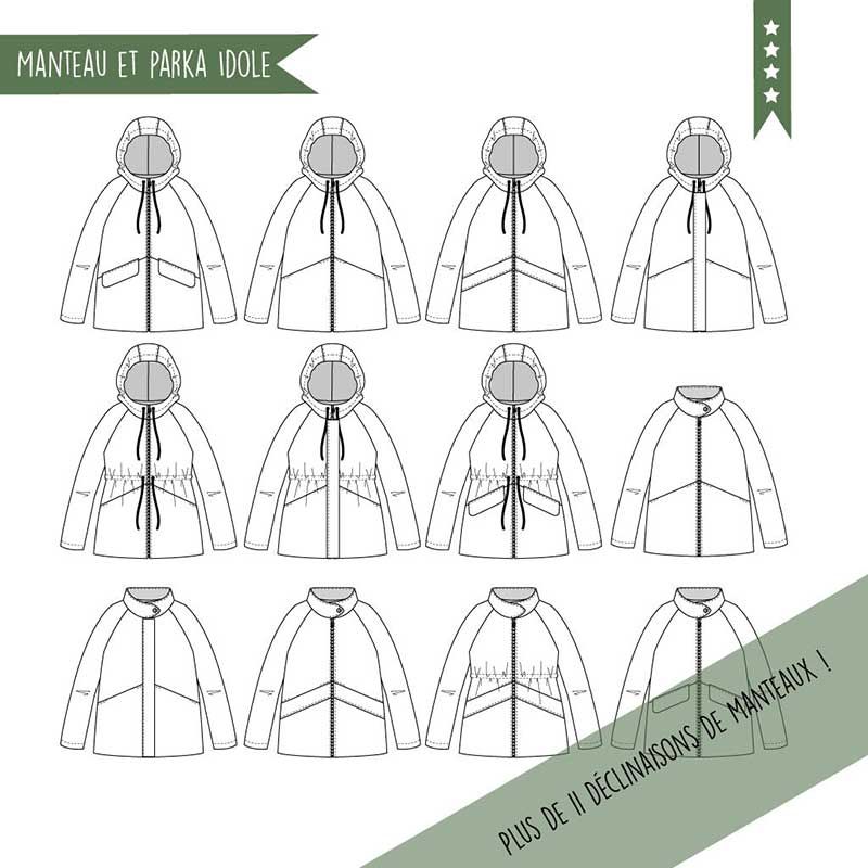 Patron de couture parka idole - Super Bison