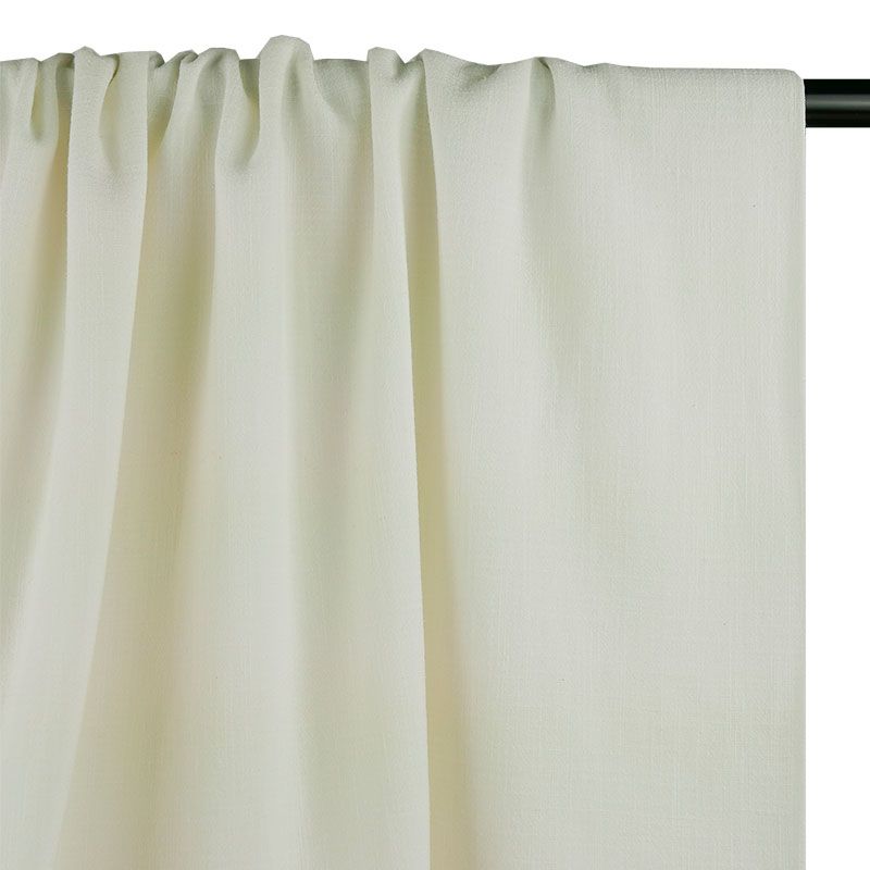 Tissu viscose et lin de couleur écru