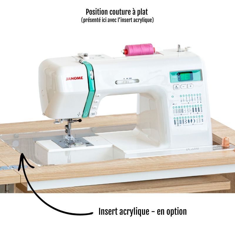 Meuble Couture Compact avec Rangement