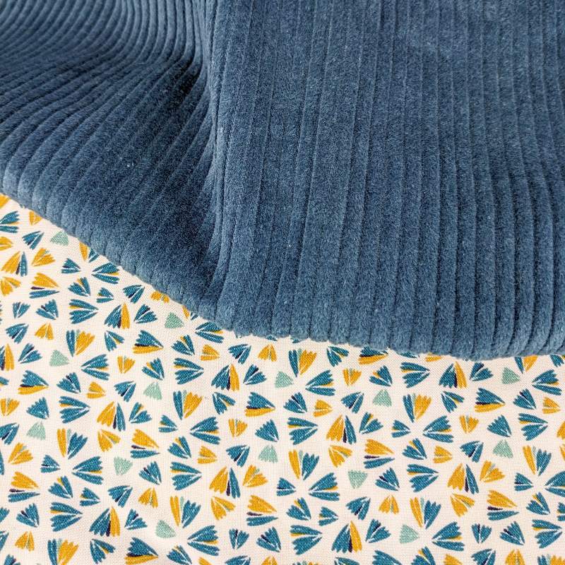 Atelier de la création - Associations de tissus avec nos velours côtelés